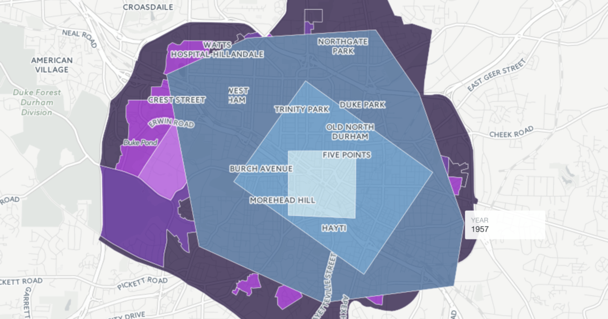 Durham’s Historical Boundaries (map) – Bull City 150